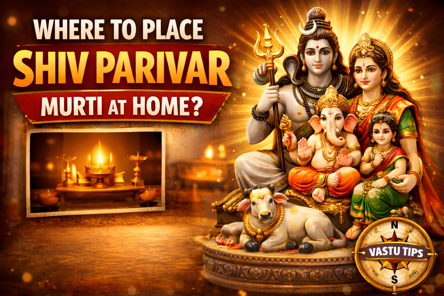 Where to Place Shiv Parivar Murti at Home – Achleshwar